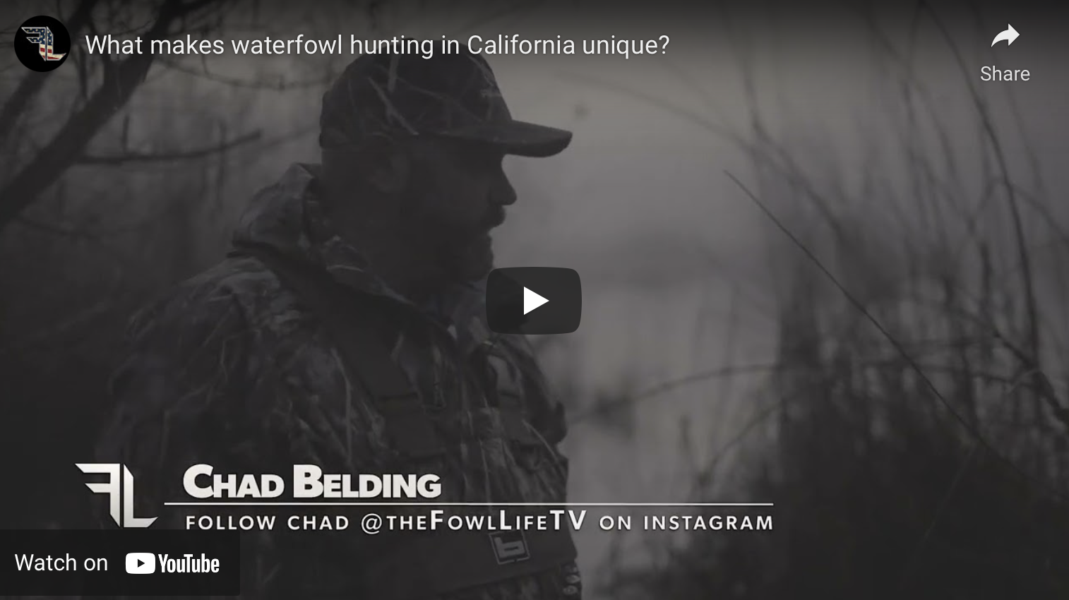 Video: On Waterfowl Hunting in California Fowl Hound